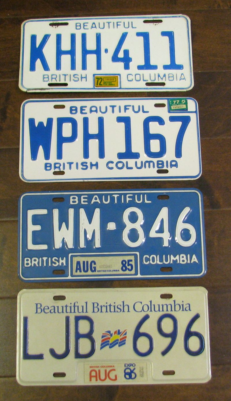 BC Licence Plate Run